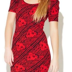 Disney | Dresses | Disney Red Black Lion King Simba Dress Medium | Poshmark
